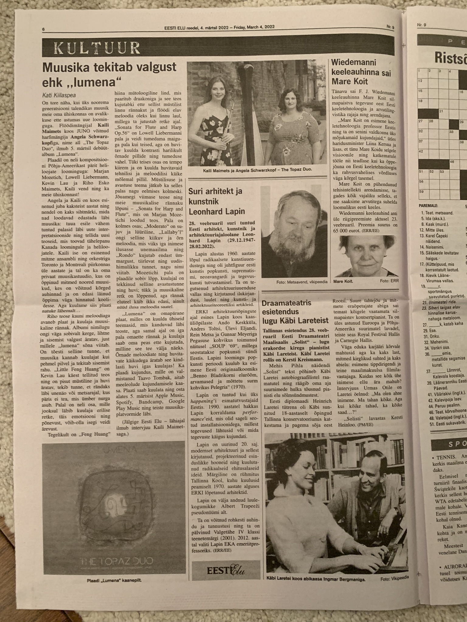 The first review of lumena – The Topaz Duo